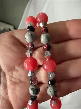 Real Diehl Jewelry | Jewelry | Handcrafted The Pink Jade And Map Stone ...
